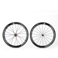 China 12K Twill Carbon Road Bike Wheelset 50mm Depth 700C Disc Brake RS R50DB for sale