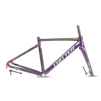 China 700C Thru Axle Alloy Gravel Bike Frameset Red Disc Brake 46cm 48cm 50cm 52cm for sale