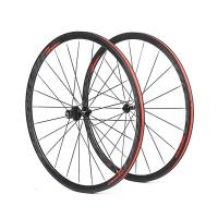 China ISO Approved 30mm Rim 700C Alloy Road Bike Wheelset 2 Bearings Racing Wheels for sale
