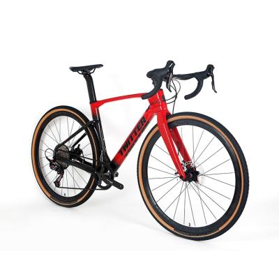 China 45cm 48cm 51cm 54cm Carbon Fibre Gravel Bike 12S 700C Disc Brake Road Bike for sale