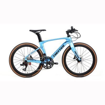 China 24 Inch Carbon Fiber Kids Road Bike 22 Speed Hydraulic Disc Brake for sale