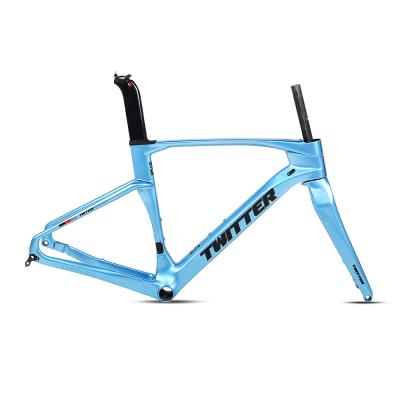 China 700x40C Carbon Gravel Bike Frame 54cm TWITTER GRAVEL V3 Disc EPS T800 for sale