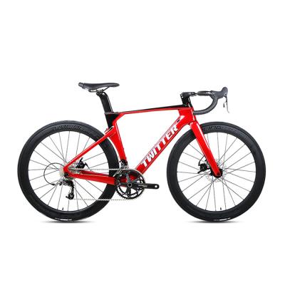 China Disc Brake Carbon Fiber Road Bike SRAM 22 Speed 52cm Frame RS Hub 700C for sale