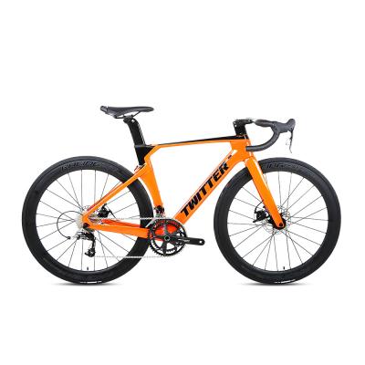 China 56cm Full Carbon Road Bike TWITTER R5 SRAM RIVAL 22 Speed Zoom Disc Brake for sale