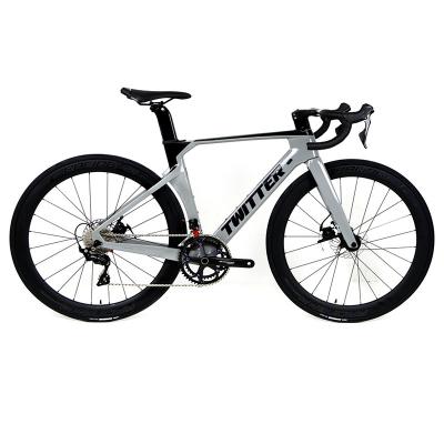 China Carbon Fiber Road Bike Disc Brake 700C 50mm Wheels Rival 22 Speed for sale