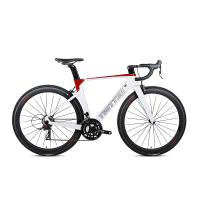 China 54CM Carbon Fiber Racing Road Bike 700C 24 Speed SENSAH Integrated Handlebar for sale