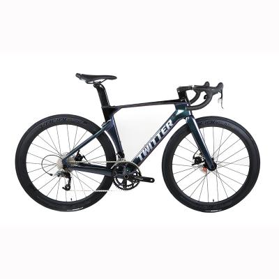 China TWITTER R5 54cm T900 Carbon Fiber Road Bike 22 Speed SRAM Rival Disc Brake for sale