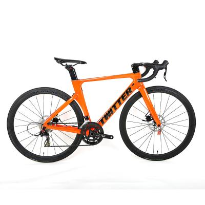 China High Modulus T900 Full Carbon Fiber Road Bike 700C 50mm Wheels 24 Speed for sale