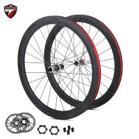 China Light Weight 700 X 25C Carbon Fiber Wheelset With Ceramic Hub for sale