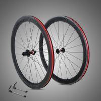 China 700C Carbon Clincher Wheelset 50mm Rim Brake Inner Belt ERC Aero DICUT Hubs for sale