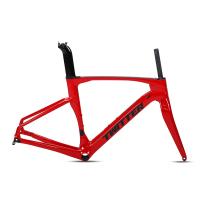 China TWITTER OEM Full Carbon Fiber Road Bike Frame 700C 48cm UV Laser Colorful Decals for sale