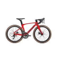 China 22 Speed Carbon Kids Road Bike Disc Brake 12x142mm Thru Axle Aero Racing Frame 700C for sale