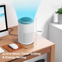 China Compact 160*160*246 mm Tobacco Smoke Air Cleaner with Touch Control and Night Light for Household Use for sale