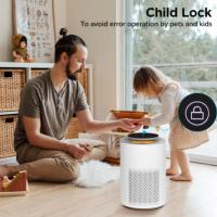 China HEPA filter air purifiers remove wildfire smoke, dust, danders; Best for office desk; for sale