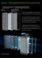 China Smart Health Air Purifier with Wall-mounted Design Cold Plasma and ESP Filter CADR 300 m3/h Air Display OEM ODM for sale