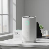 China HC12 Compact Air Purifier with Three Fan Speeds and TVOC Reduction for Personal Spaces for sale