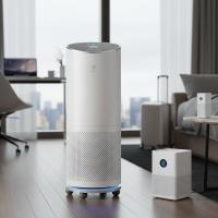 China Electric Air Purifier with Hepa Filter and App Control for Home Office Hotel Bedroom Car Floor-standing With Wheels for sale