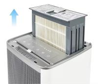 China Electric Air Purifier with 220 M³/h Formaldehyde CADR, Touch Control, and 1-8 Hours Timer for Clean Air for sale