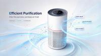 China H13 HEPA Air Purifier with WiFi App Control and 3-Color Air Quality Light for Smart Homes for sale