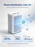China Dual-Side Air Intake Air Purifier with Tuya WiFi App Control and Multi-Sensor Digital Display Plasma Air Cleaner for Large Rooms for sale