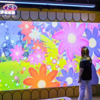 China Bank Branch Family Zone Featuring Interactive Coloring Wall for Transaction Queues for sale