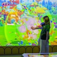 China Theme Park Attraction Featuring Interactive Coloring Game for Wall Play for sale