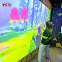 China Indoor Playground Attraction Using Interactive Coloring Wall for Team Creativity for sale