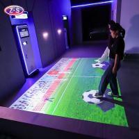 China Multiple Game Themes Football Goalkeeper Training Floor Projection Machine for sale