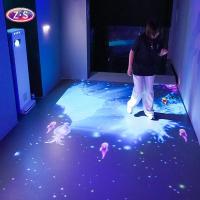 China Ultra Short Throw Interactive Floor Game Flower Field Floor Projector Game for sale