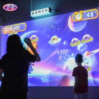 China Multi Player Throw Wall projection game HD Graphics Auto Scoring For Carnival Events for sale