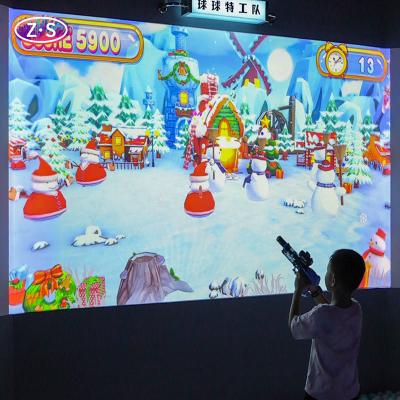 China 3800lm 1024*768 Interactive Wall Projection Game All In One Projector Interactive Wall for sale
