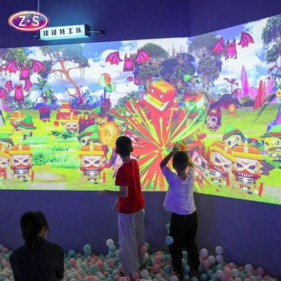 China HD Interactive Wall 4000 Lumen Zombie Wars Immersive Projection Games For Theme Parks for sale
