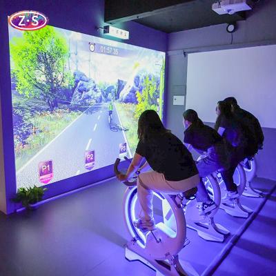 China Emergency Safety Stop Button Dynamic Cycling Simulator For Gyms Studios for sale
