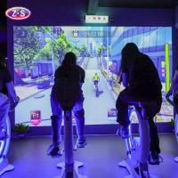 China Immersive Group Cycling Bicycle Simulator With Real Time Multiplayer Racing for sale