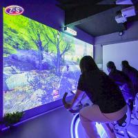China Immersive Visuals Dynamic Cycling Multiplayer Modes Indoor Cycle Exercise Bike System for sale