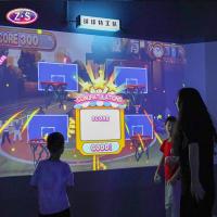 China Multi Player Throw Wall projection game HD Graphics Auto Scoring For Carnival Events for sale