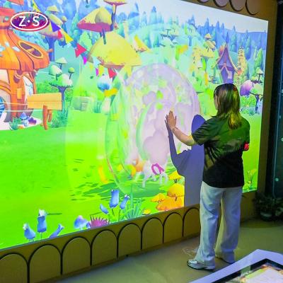 China Multi-channel Large Scene Seamless Display Drawing Alive Interactive Wall Games for sale
