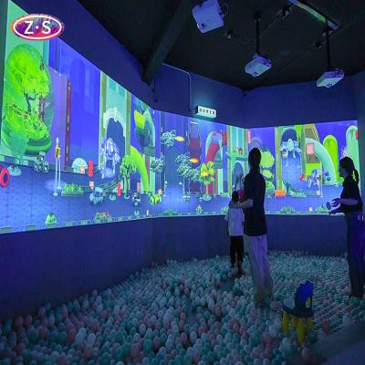 China Indoor Playground Solution Immersive Large Screen Wall Projection Games 12 Themes for sale