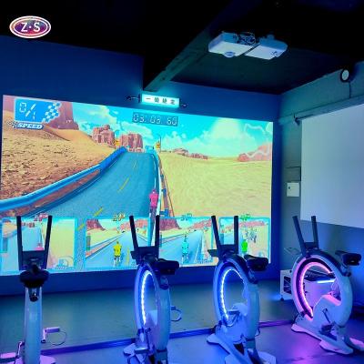 China Interactive Indoor Cycling Competition AR Bicycle Simulator Technology Solution for sale