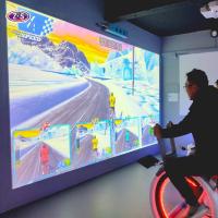 China Immersive AR Wall Projection Cycling Game AR Bicycle Simulator for Playground for sale