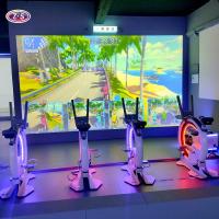 China Advanced indoor cycling machine AR Interactive Spin Bike smart fitness trainer for sale