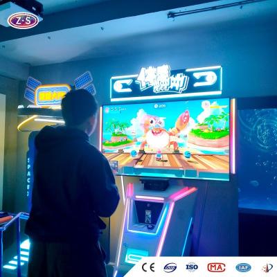 China Dual Player Motion Sensor Game Machine 65 Inch Screen Interactive Gaming Terminal for sale