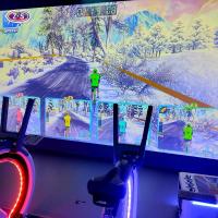 China Commercial Fitness Entertainment Projection Solution Indoor AR Bike Race Technology for sale
