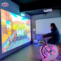 China Commercial Interactive Fitness System Featuring Indoor AR Bike Race For Venues for sale