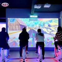 China Commercial Interactive Fitness System Featuring Indoor AR Bike Race For Venues for sale