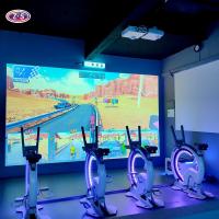China Commercial Interactive Game Attraction Indoor AR Bike Race Projection Experience for sale