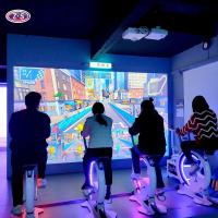 China Advanced indoor cycling machine AR Interactive Spin Bike smart fitness trainer for sale