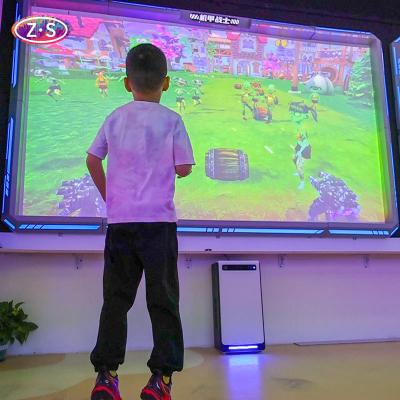China Indoor Interactive Projection System Motion Sensor Mech Warrior Game for Children for sale