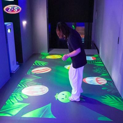 China Portable Entertainment System Interactive Floor Projector With Interactive Game Library for sale