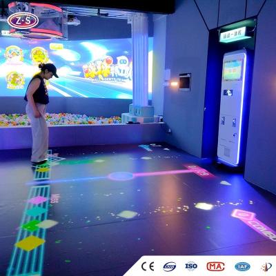 China Dynamic Immersive Projection Game Station Mobile Floor Projector For Multiple Age Groups for sale